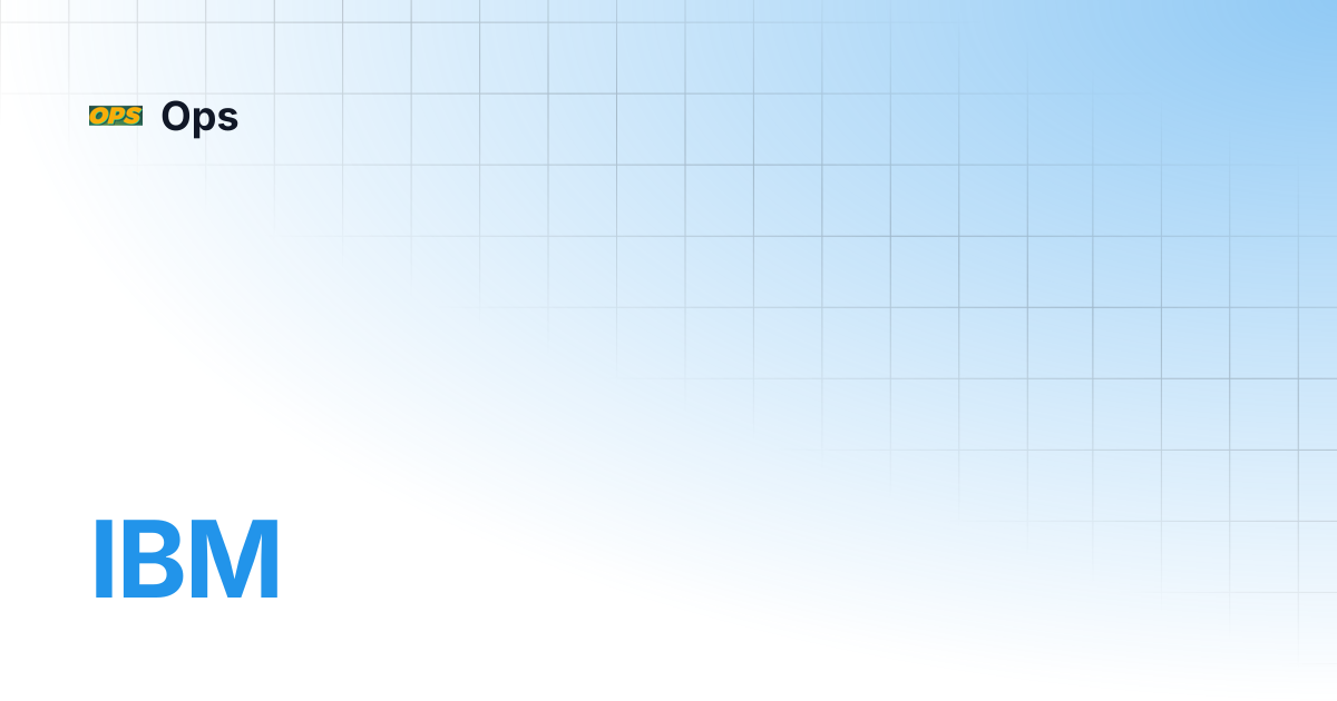 IBM | Ops